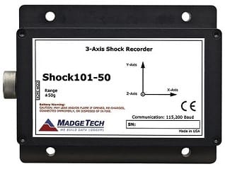 Shock101 Tri-Axial Shock Data Logger - Omni Instruments