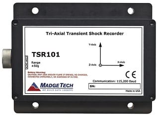TSR101 Triaxial Transient Shock Data Logger - Omni Instruments