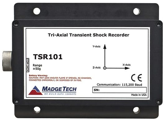 TSR101 Triaxial Transient Shock Data Logger - Omni Instruments