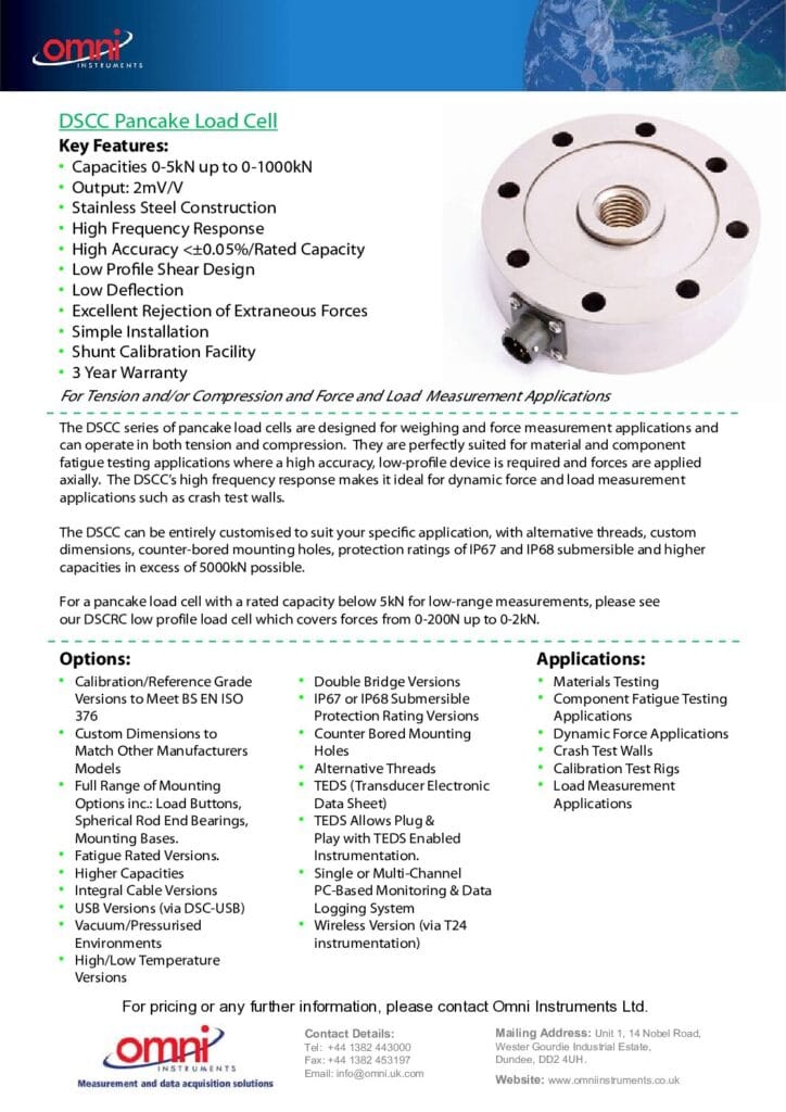 LOAD-DSCC-Low-Profile-Pancake-Load-Cell-pdf - Omni Instruments