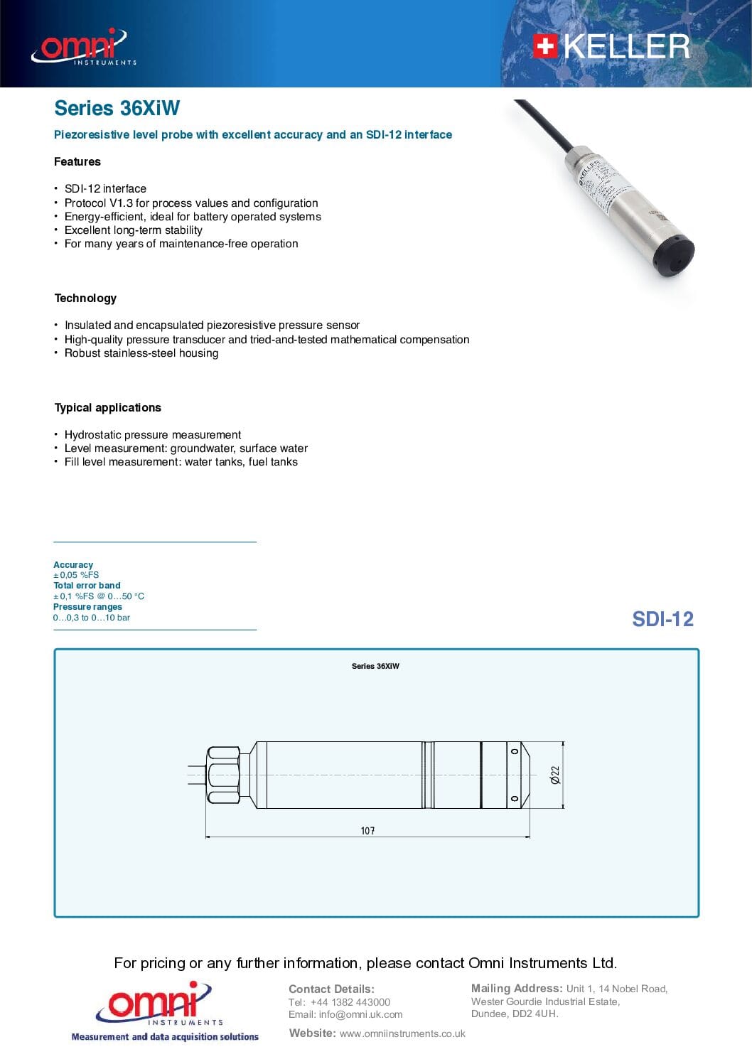 Series-36XiW-Level-Sensor-pdf - Omni Instruments