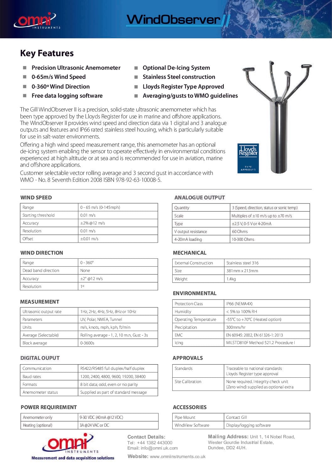 WindObserver-II-Ultrasonic-Anemometer-pdf - Omni Instruments