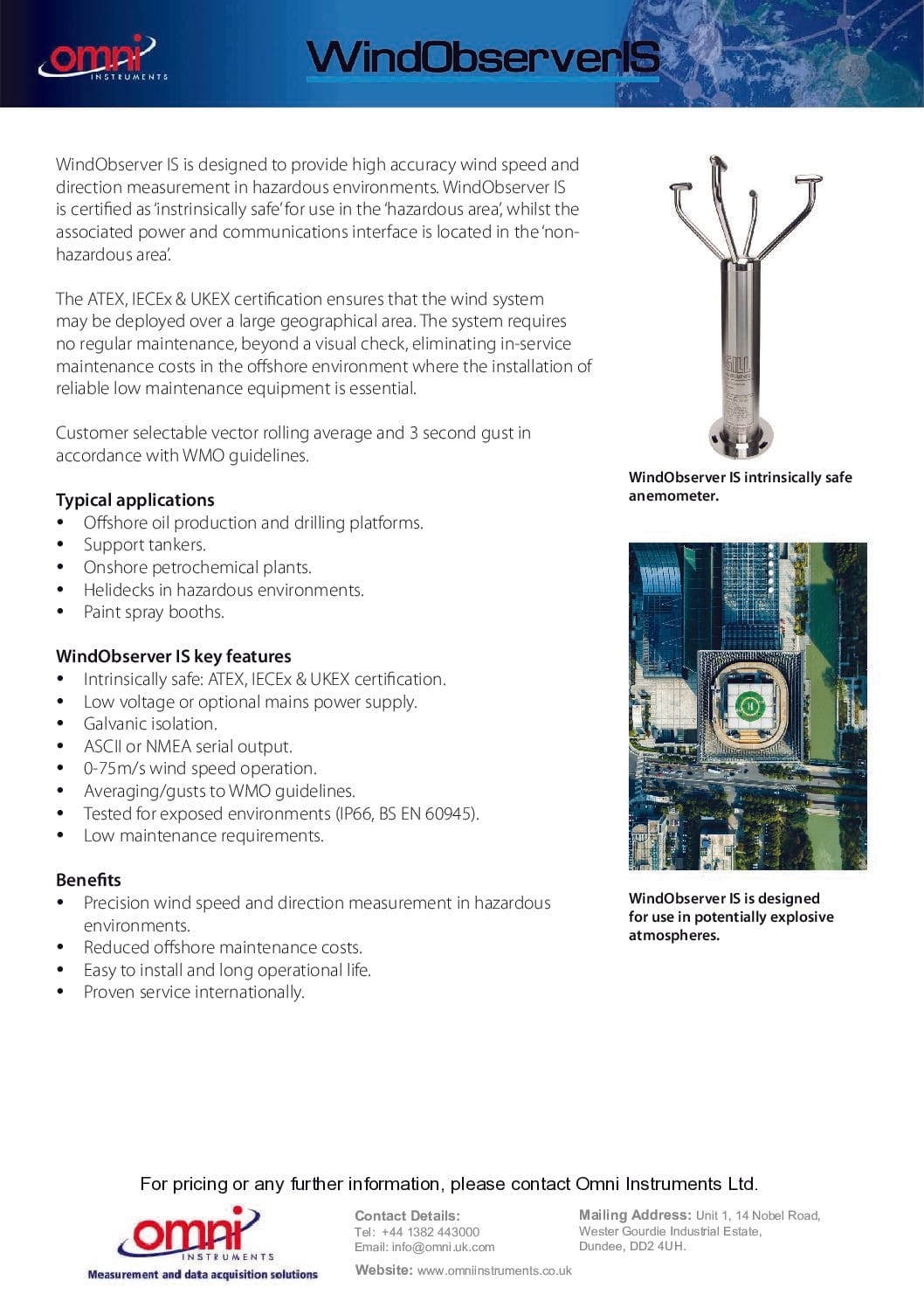 WindObserver-IS-Intrinsically-Safe-Ultrasonic-Anemometer-pdf-1 - Omni Instruments