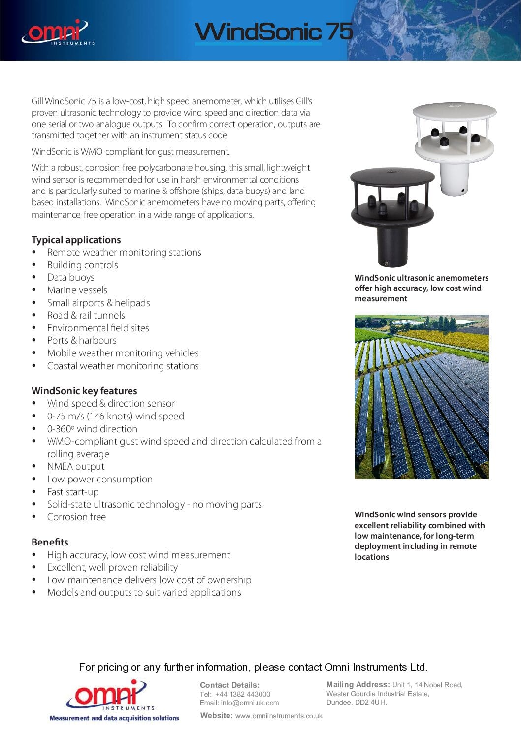 WindSonic-75-Ultrasonic-Anemometer-pdf - Omni Instruments