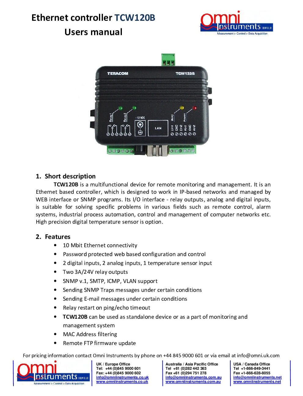 1733-pdf - Omni Instruments