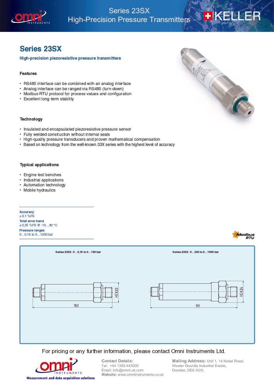 PRESS-Series-23SX-Piezoresistive-Pressure-Transmitter-pdf - Omni ...