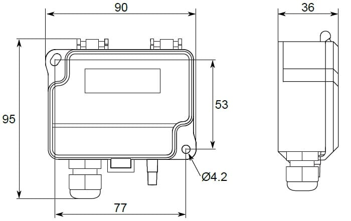 DPT-FLOW Dimensions - Omni Instruments