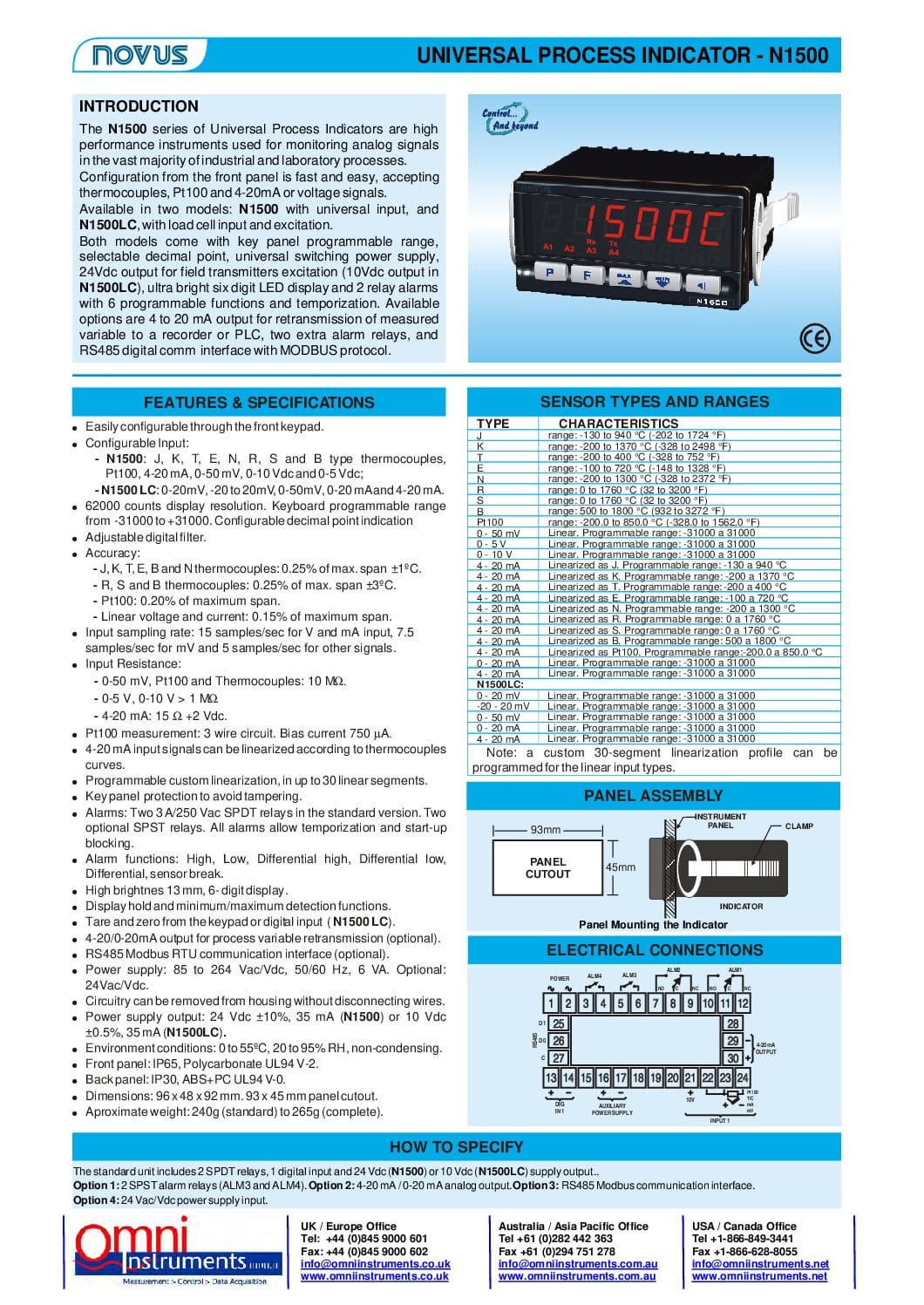 DISPLAY-Novus-Universal-Process-Indicator-N1500-pdf - Omni Instruments