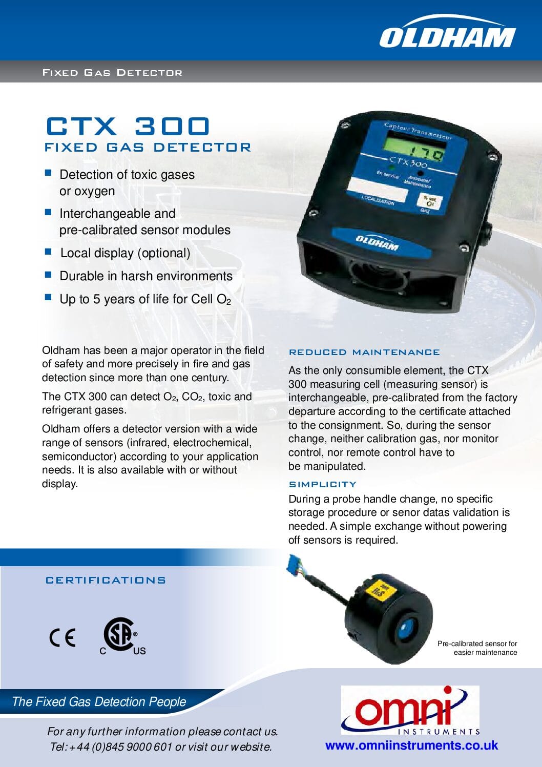 GAS-CTX-300-Fixed-Gas-Detector-pdf - Omni Instruments