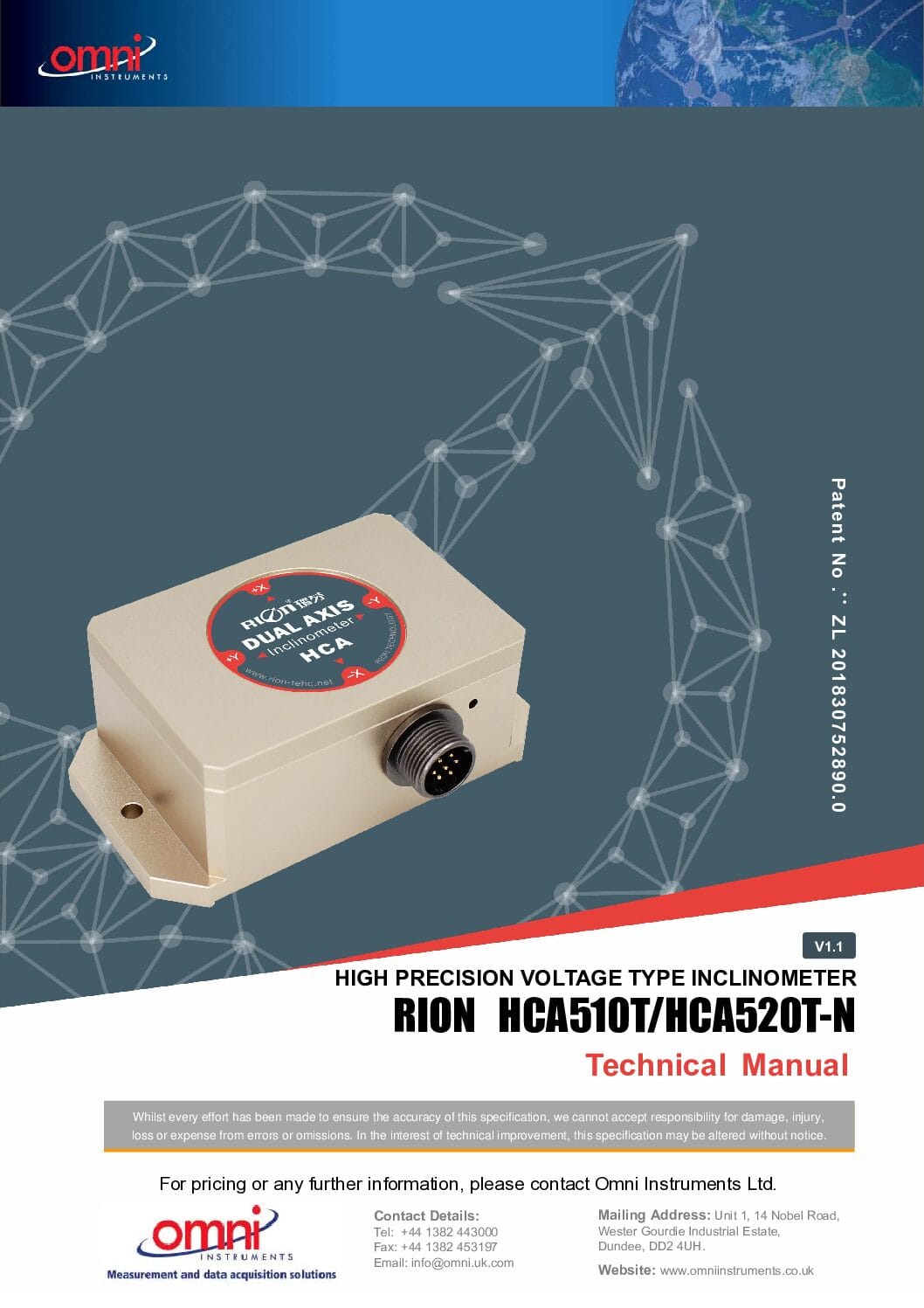 GYRO-HCA-High-Precisonn-Inclinometer-with-Voltage-Output-pdf - Omni Instruments