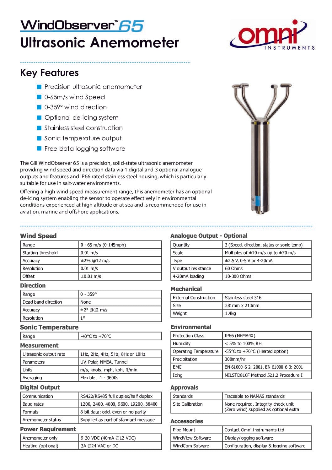 WEATH-WindObserver-65-Ultrasonic-Anemometer-pdf - Omni Instruments